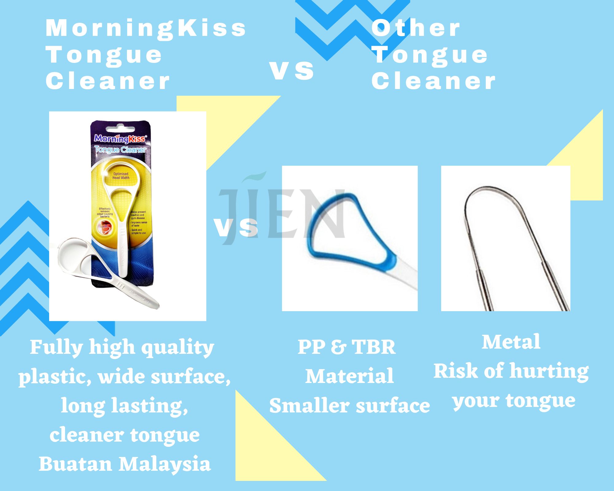 GENUINE MorningKiss Tongue Cleaner, Tongue Scraper, Pembersih Lidah ...