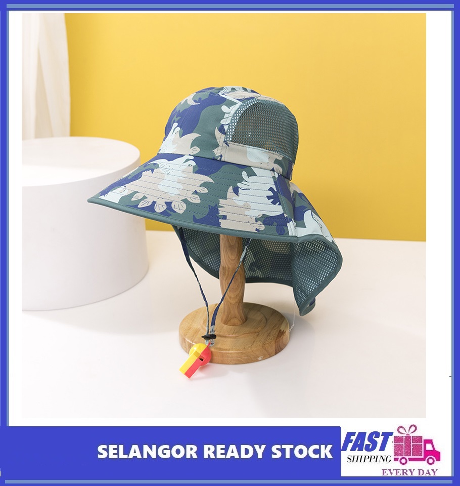 Stock Selangor Outdoor Kids (1-6y)Neck Ear Face Cover Wide Brim Anti-UV ...