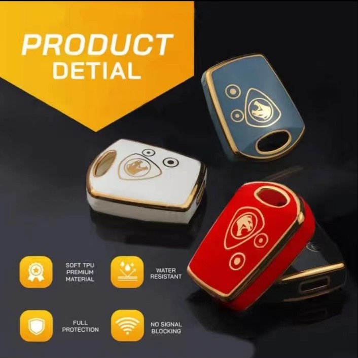Proton Key Cover Chrome Reflection TPU Car Key Remote Casing Sarung ...