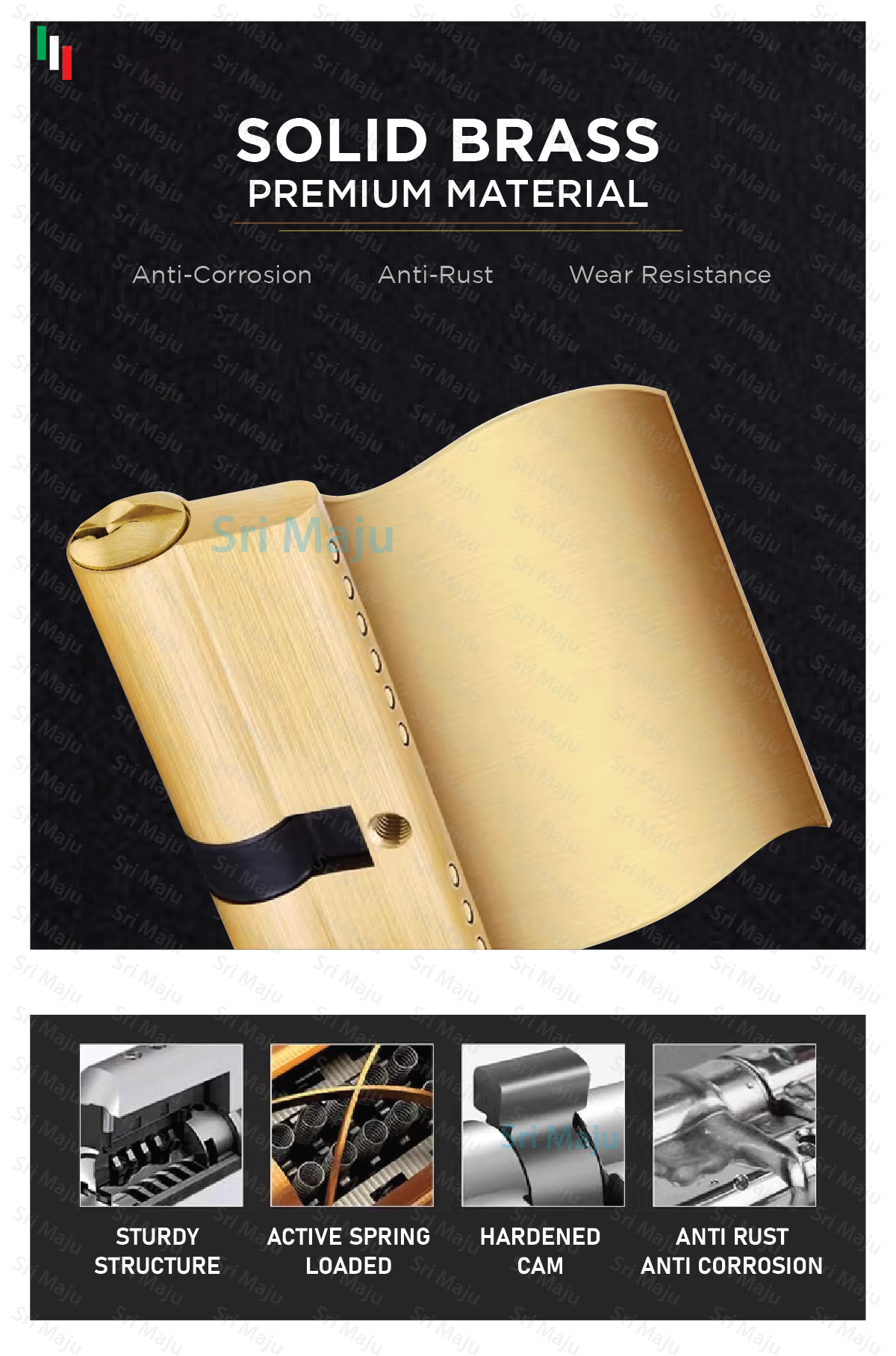 MAJU ELP-HD2 Heavy Duty Quality Euro Profile Cylinder Single Double ...