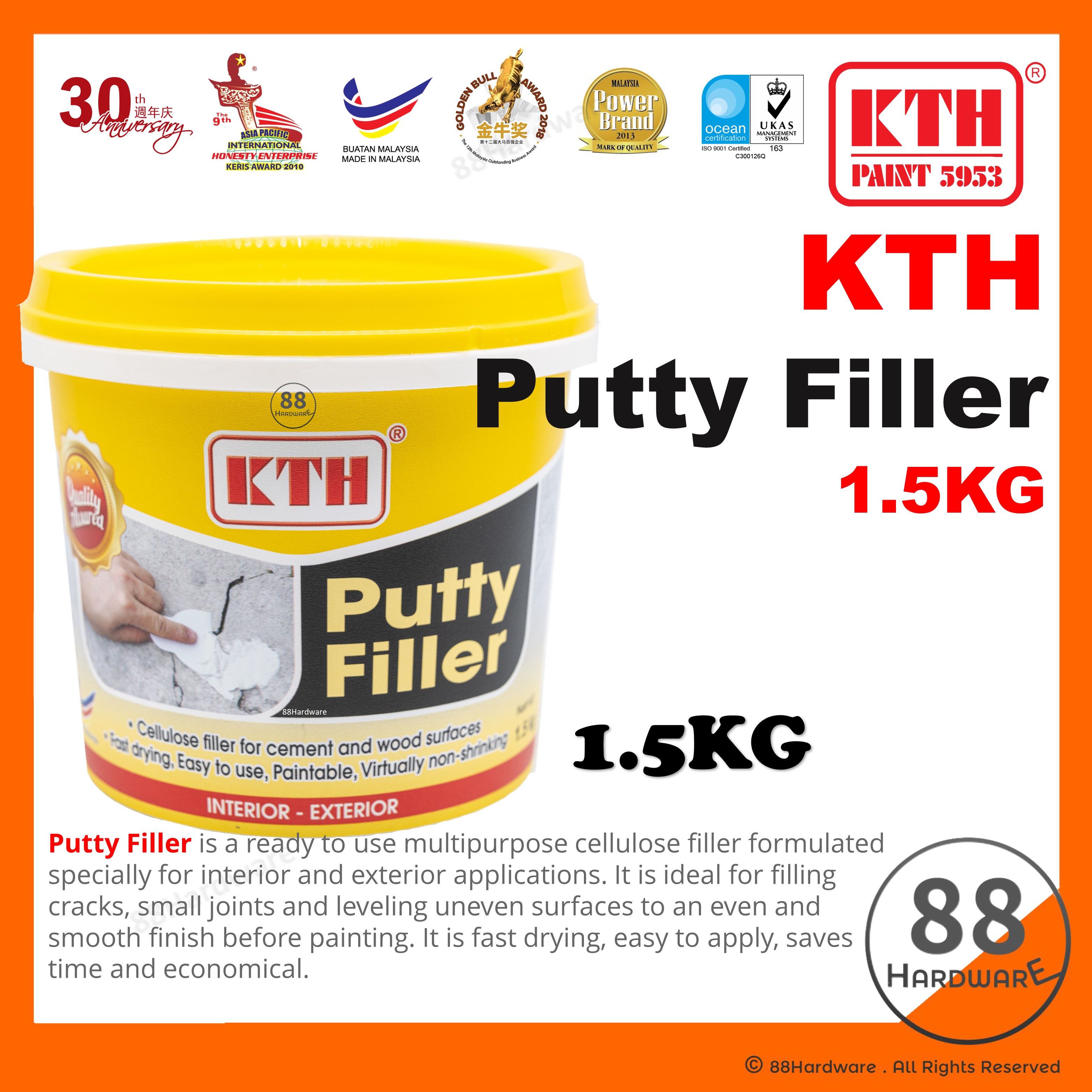 KTH putty filler / wall filler / wall putty filler/ putty / filler ...