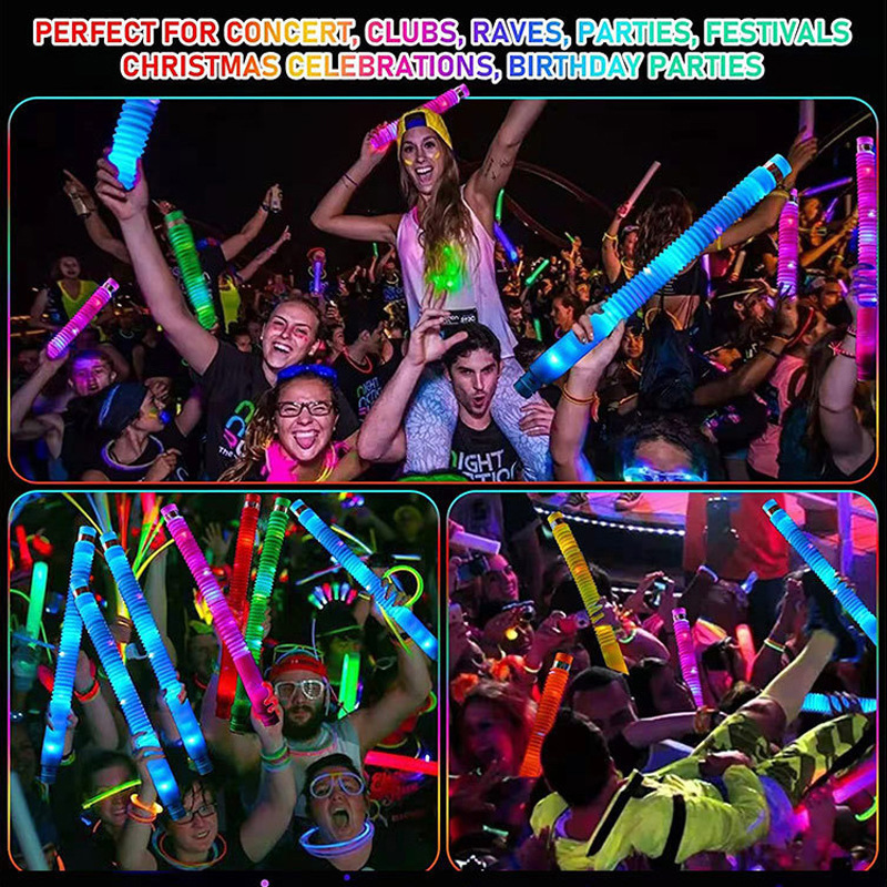 Pop Light Tubes LED Lightning Colourful Tube Stick Autistic Children ...