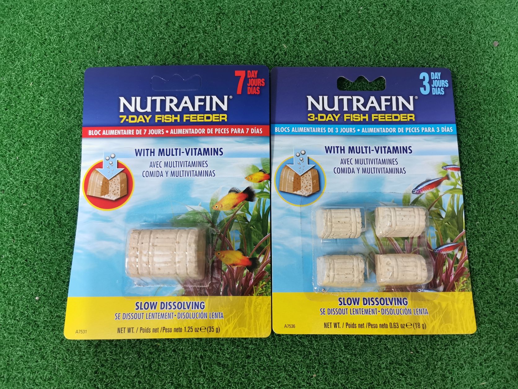 Nutrafin 3 Days / 7 Days Fish Feeder. Nutrafin Holiday Food Block ...