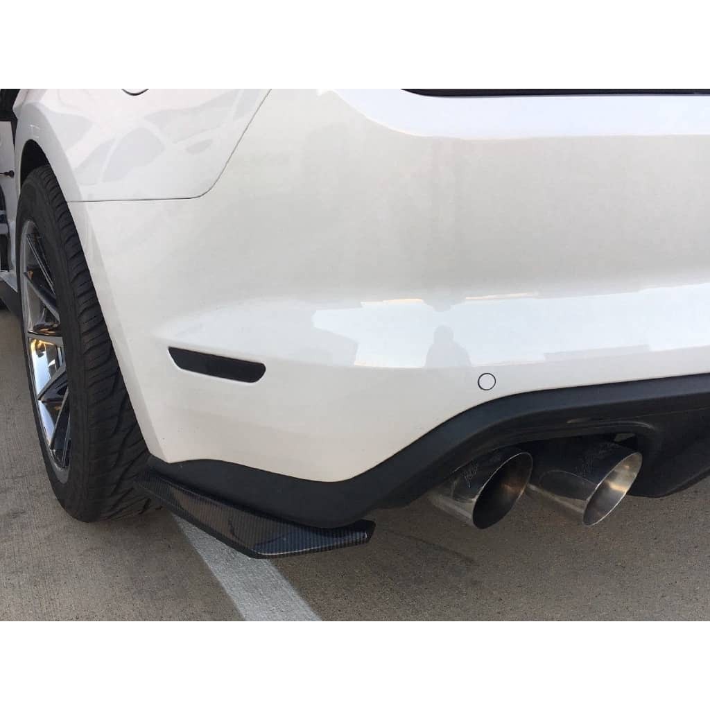 Car Universal Rear Bumper Lip Diffuser Winglet Wings Anti-crash ...