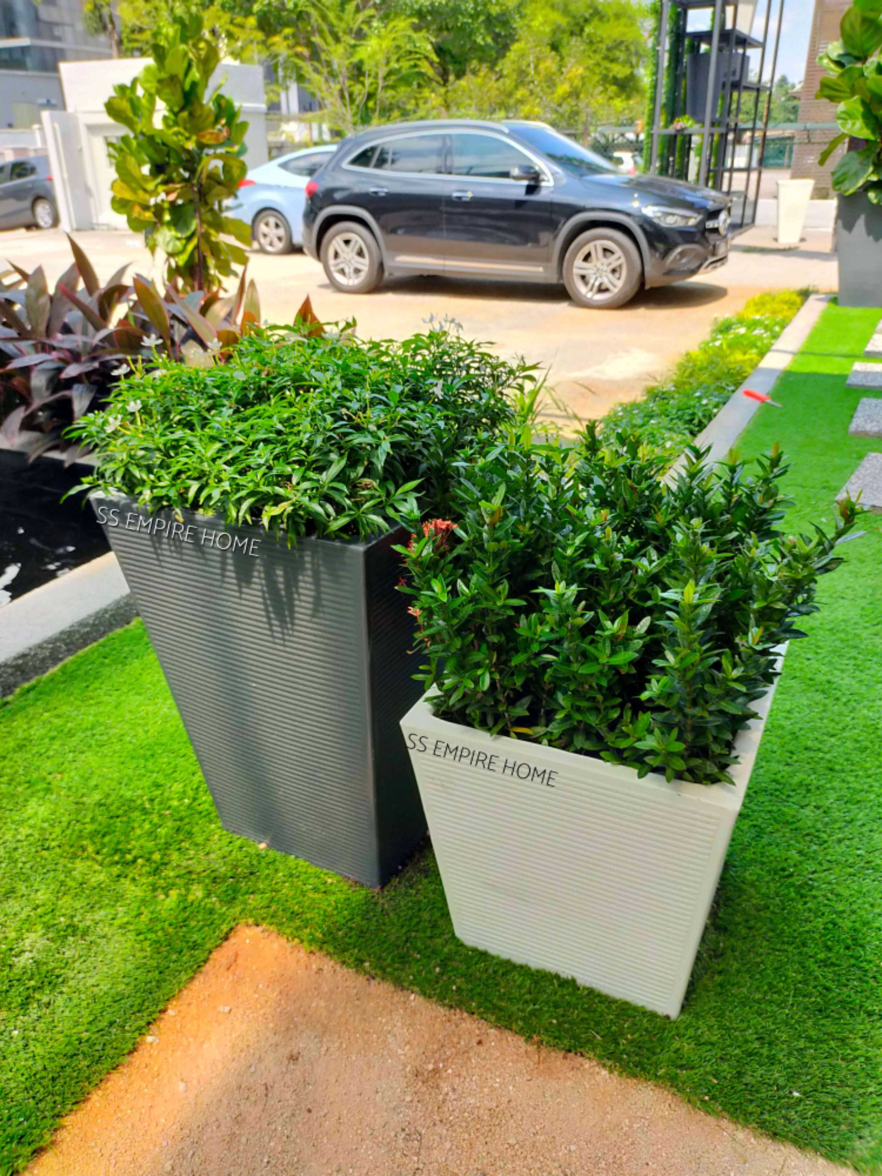 RICO Z1 ALL Line Fiberglass Flower Pot Pasu Bunga Garden Taman Plant ...