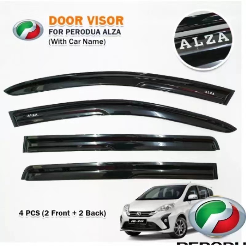 Perodua Alza 2008-2026 Door Visor /air press 1set 4 Door Mugen Model ...