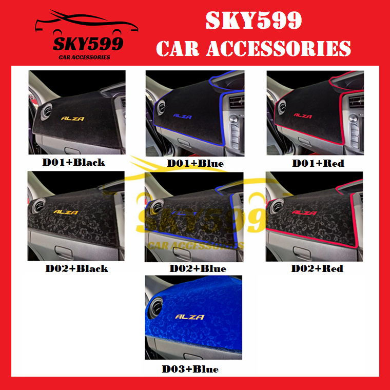 Toyota Innova 2006-2024 Dashboard Cover Anti Slip Thick Dashboard Mat ...