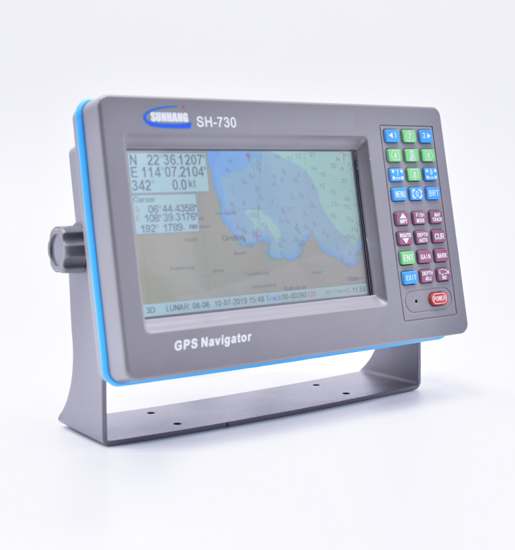 SUNHANG SH-730 7-inch Marine GPS Navigation Chartplotter & Fishfinder ...