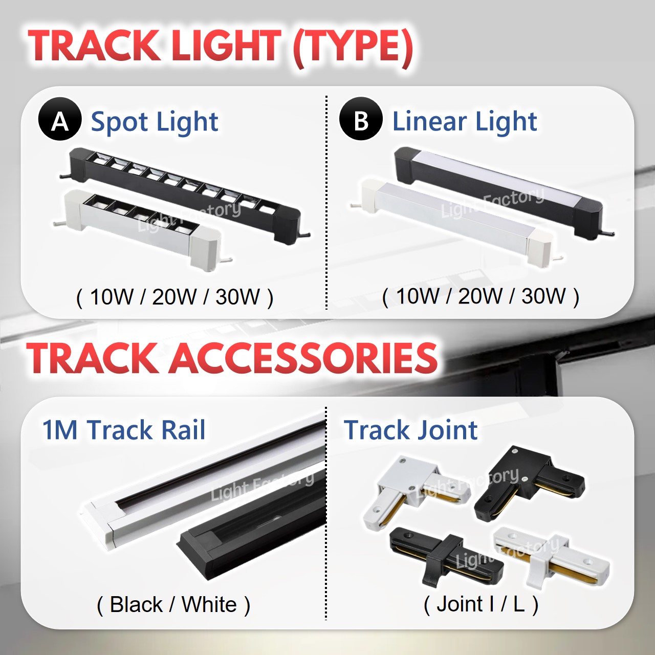 🔥NEW🔥Linear Led Track Light 10W 20W 30W Spotlight LED 1 Meter Track ...