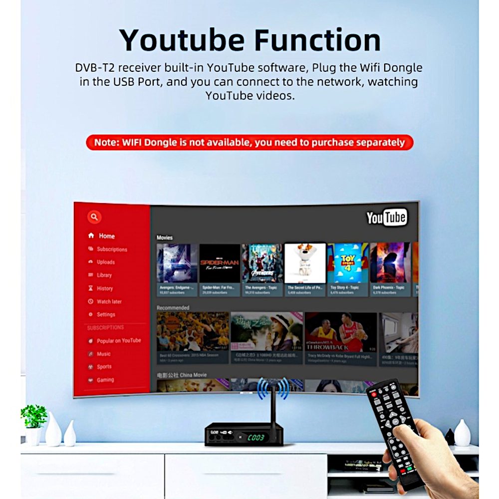 Dekoder MYTV Decoder DVB T2 Myfreeview HDTV Digital TV Receiver DVBT2 ...