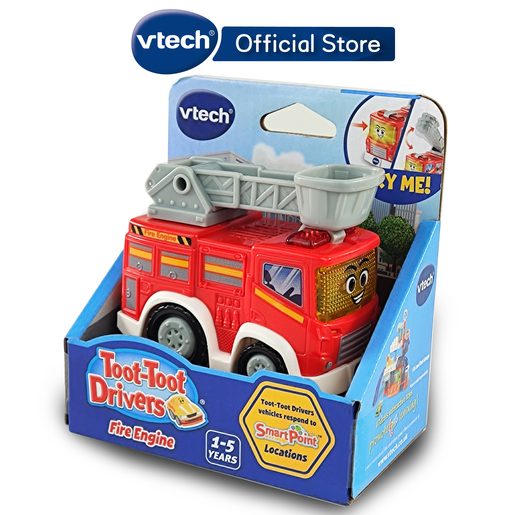 VTech Fire Engine Musical Vehicle Moveable Ladder Toys vehicle Car Toys ...