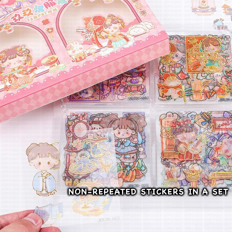 100PCS DIY Cute Sticker Cartoon Momo Stickers Box Set PET Waterproof ...