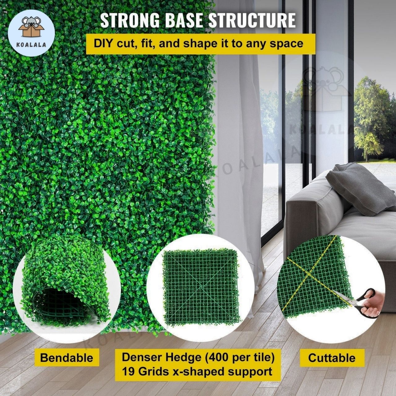 Artificial Wall Grass Rumput Tiruan Dinding Artificial Wall Plant ...