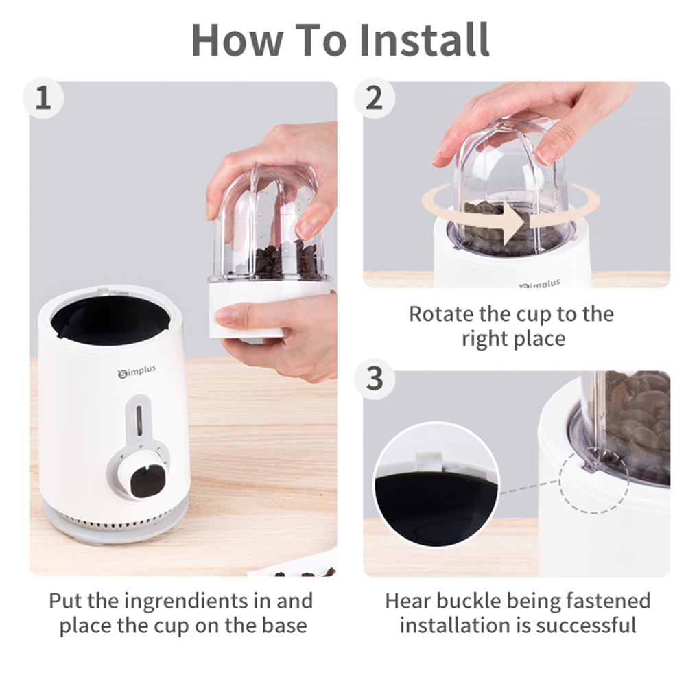 Simplus Blender 1.25L 3 in 1 Food Processor Juicer Meat Grinder Chopper ...