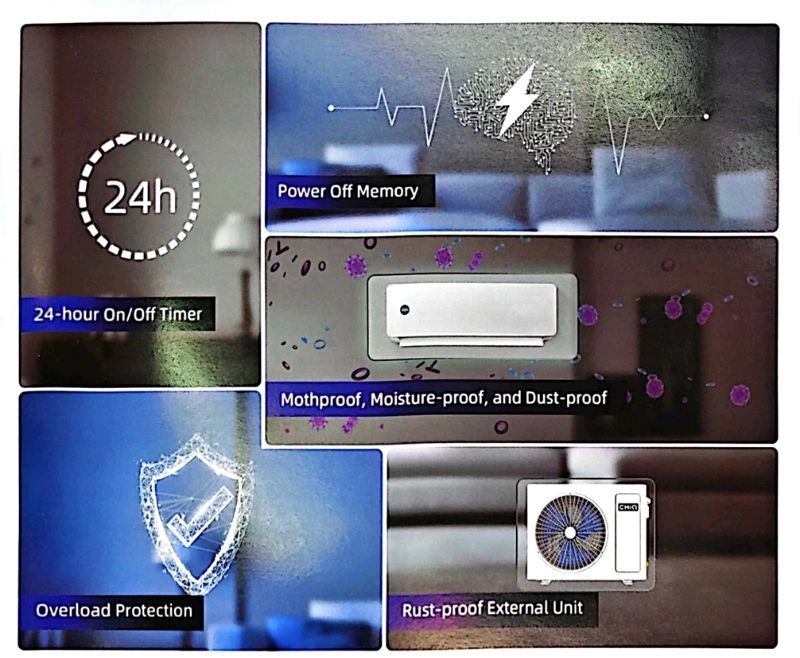 [FREE SHIPPING] CHiQ by ChangHong Air Conditioner Non-Inverter Air Cond ...
