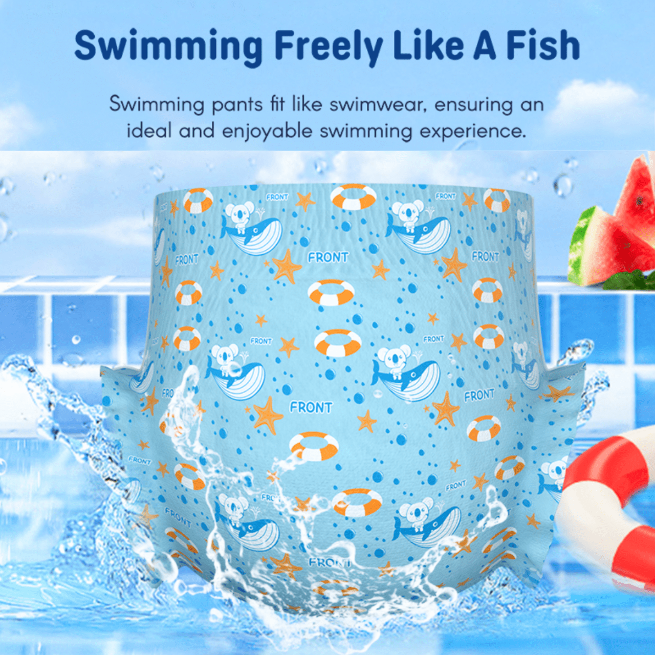 Aiwibi Swimming Diaper Pants Waterproof Leakproof (1pc) | Shopee Malaysia