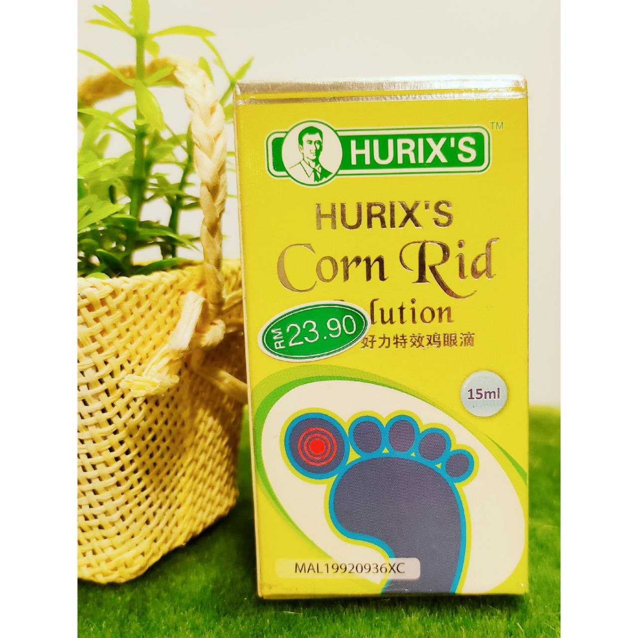 HURIX'S PENYELESAIAN KHAS KETUAT 好力特效鸡眼滴HURIX'S CORN RID SOLUTION RM25 ...