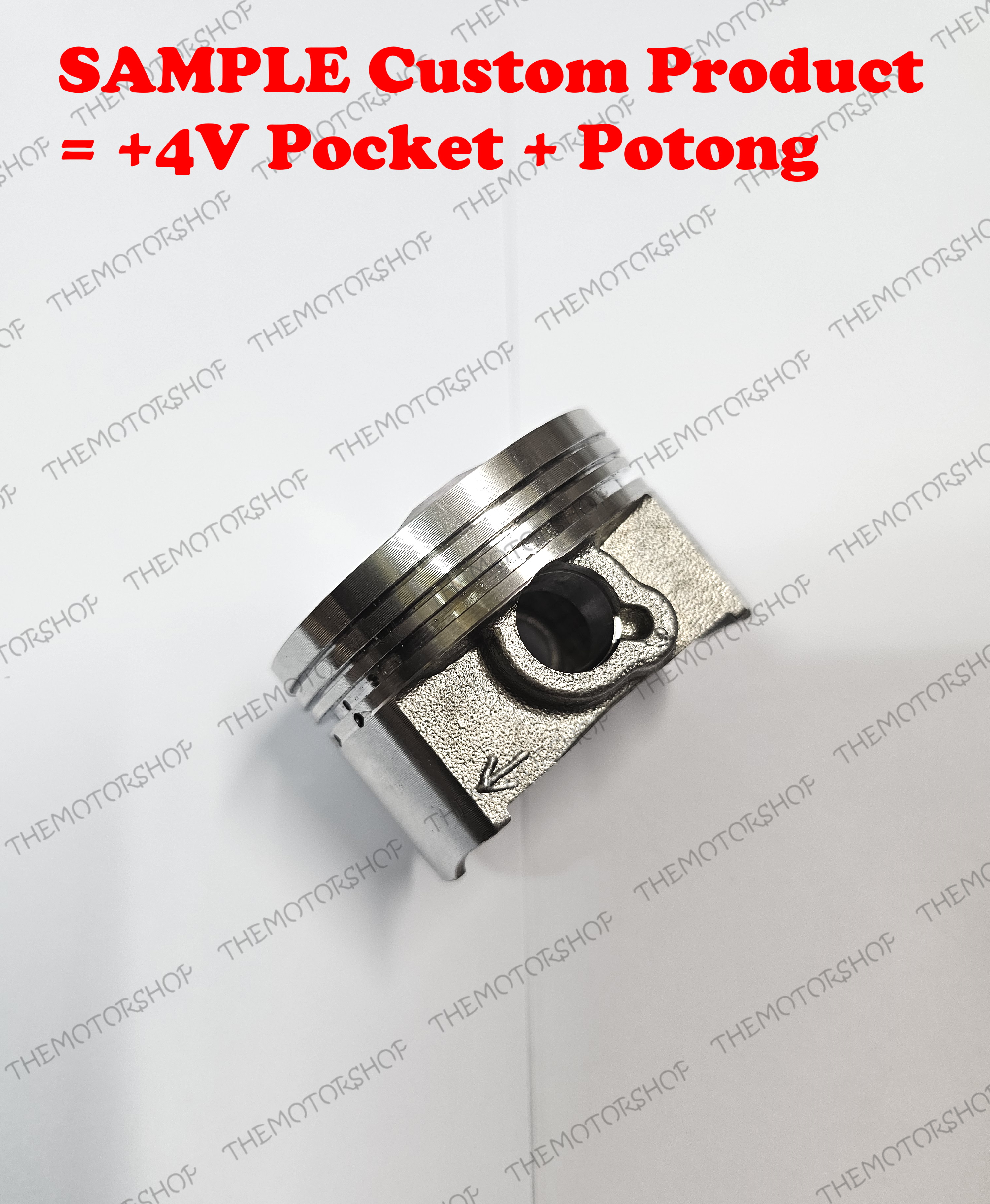 👍(+Pocket 4V/2V) 57mm/53mm DOME Piston Custom LEO RACING (13PIN 13mm ...