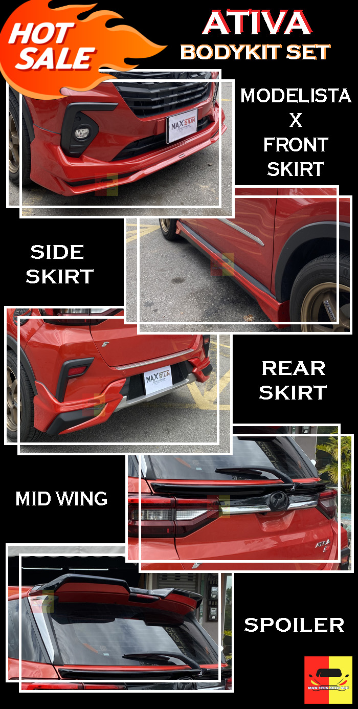 PERODUA ATIVA MODELISTA BODYKIT (MDLT) SKIRT LIP FOR ATIVA FRONT SKIRT ...