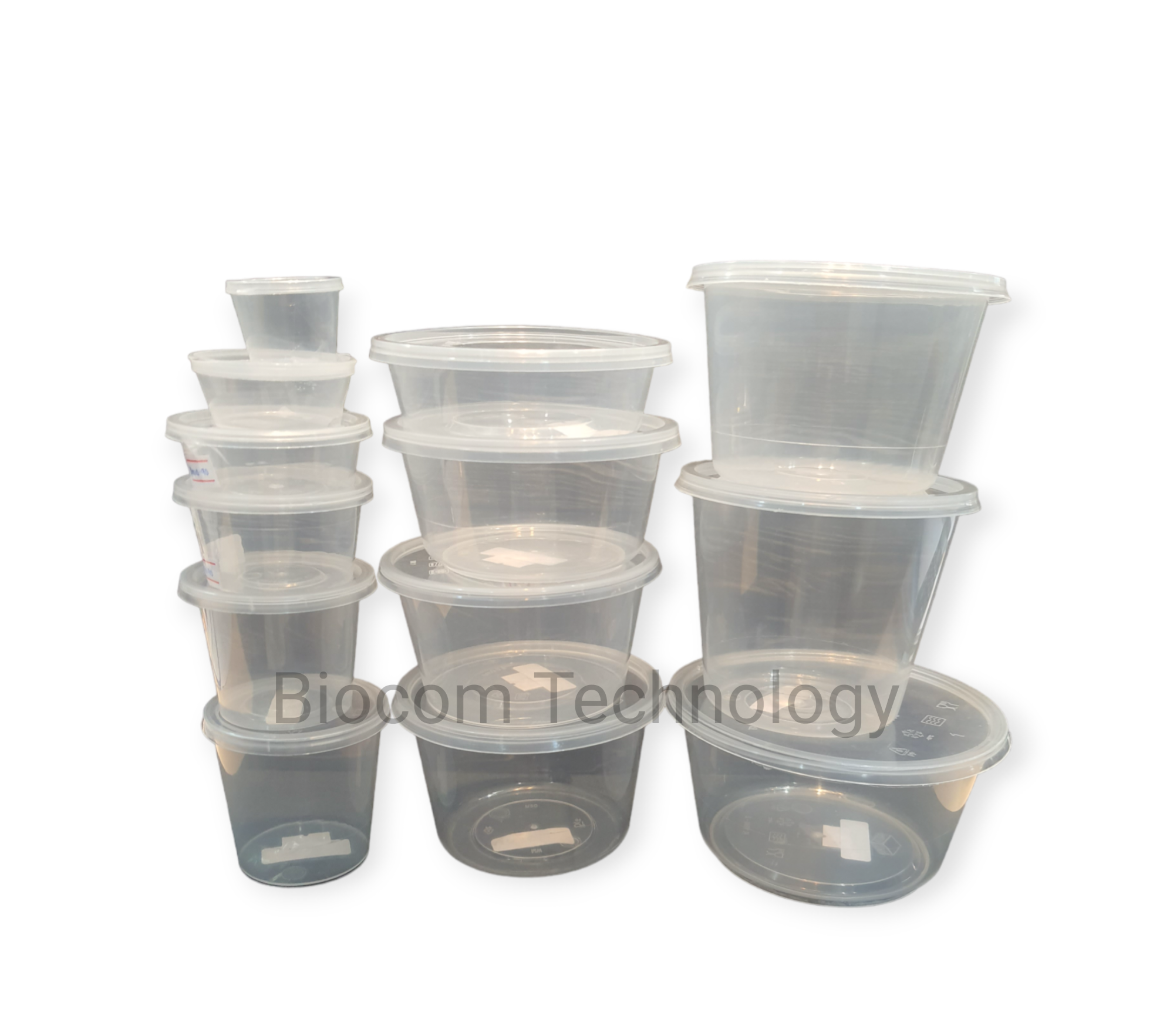 Assorted Models Plastic Black Clear Round Soup Bowl With Lid Food ...