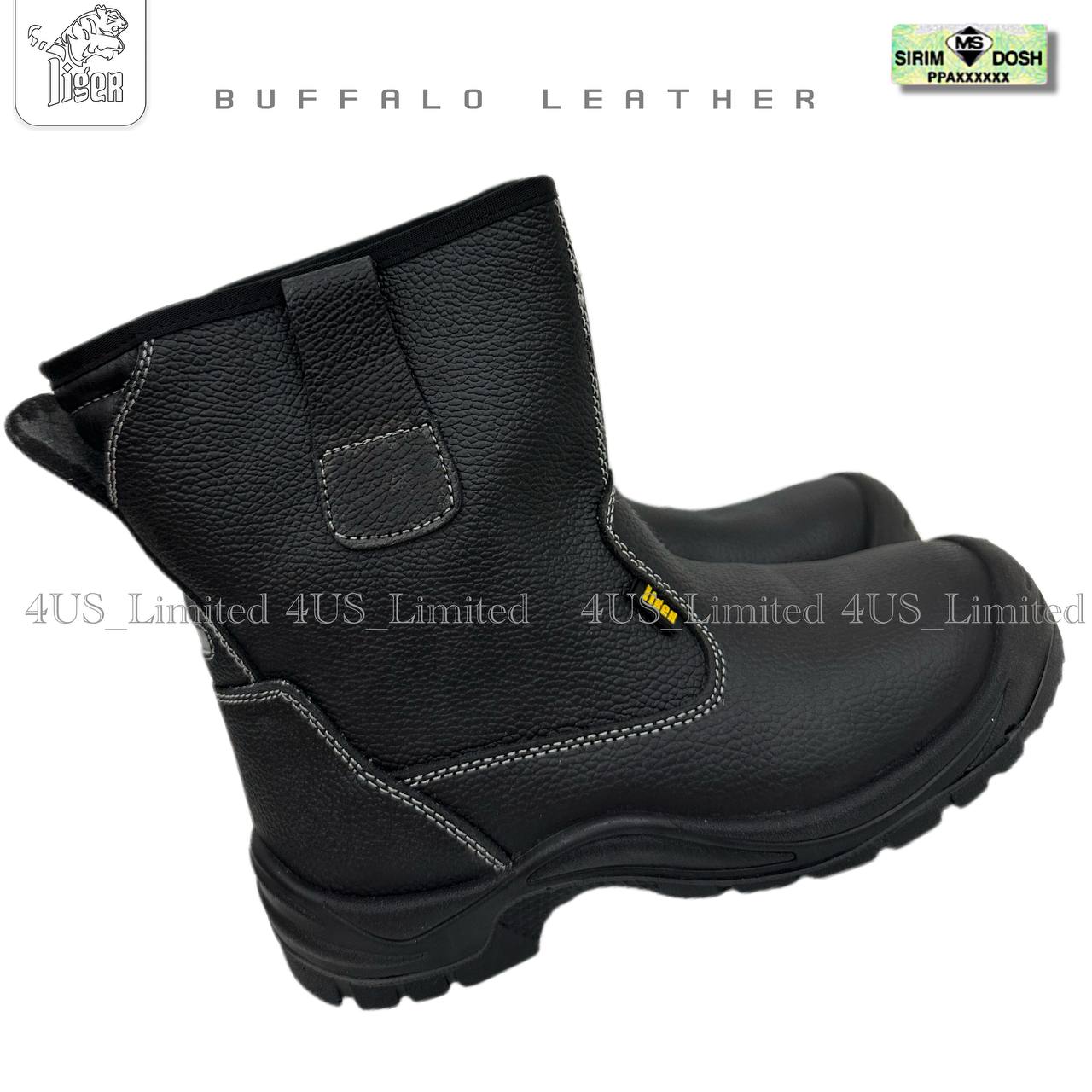 LIGER LG-77 Pull-up 9.5” Safety Boots (Sirim&Dosh) Kasut Safety ...