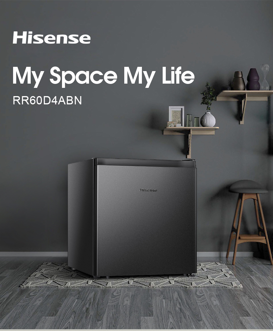 Hisense Peti Sejuk 60L MIni Bar Black Fridge Refrigerator 冰箱 Hitam Mini ...