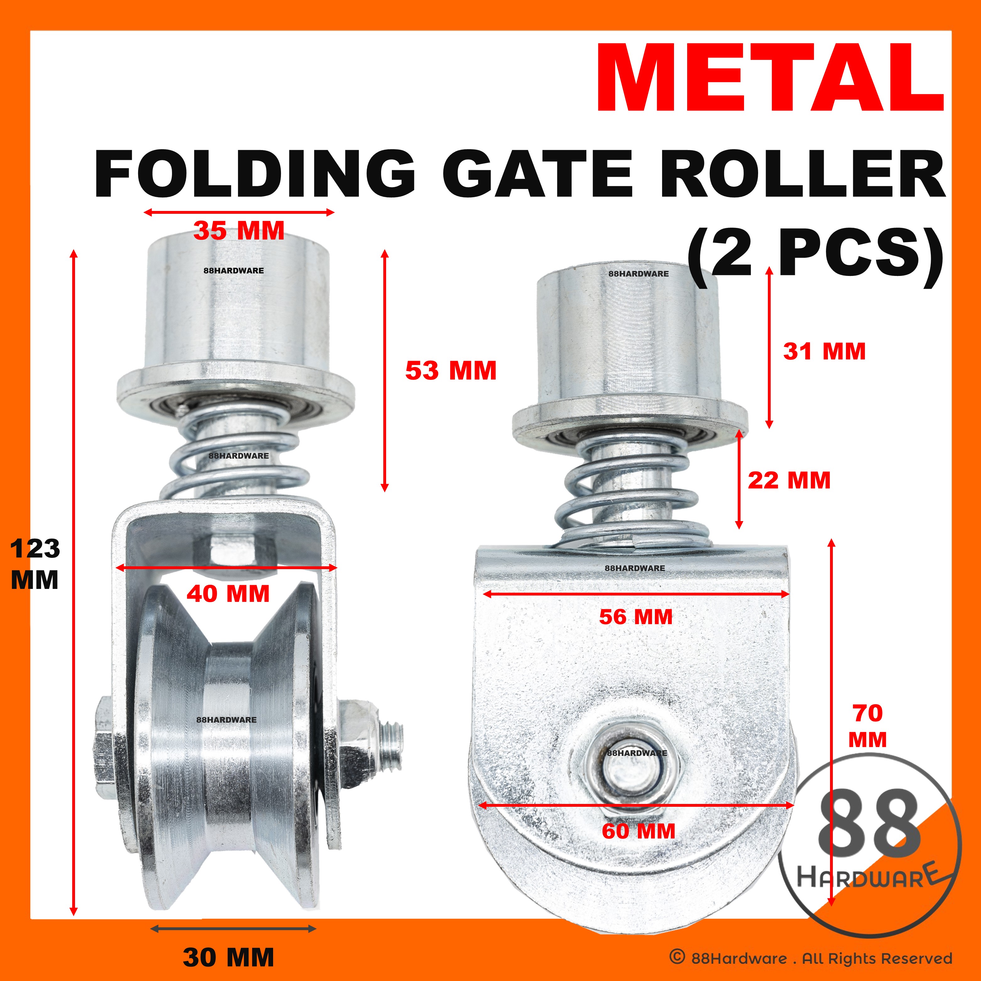 【3 Bearing】Heavy duty folding gate roller bearing / autogate bearing ...
