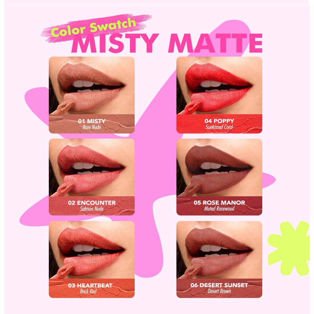 [New] Matty Kiss Duo Set Dazzle Me Misty Matte Lip Cream + Wonderfullip ...