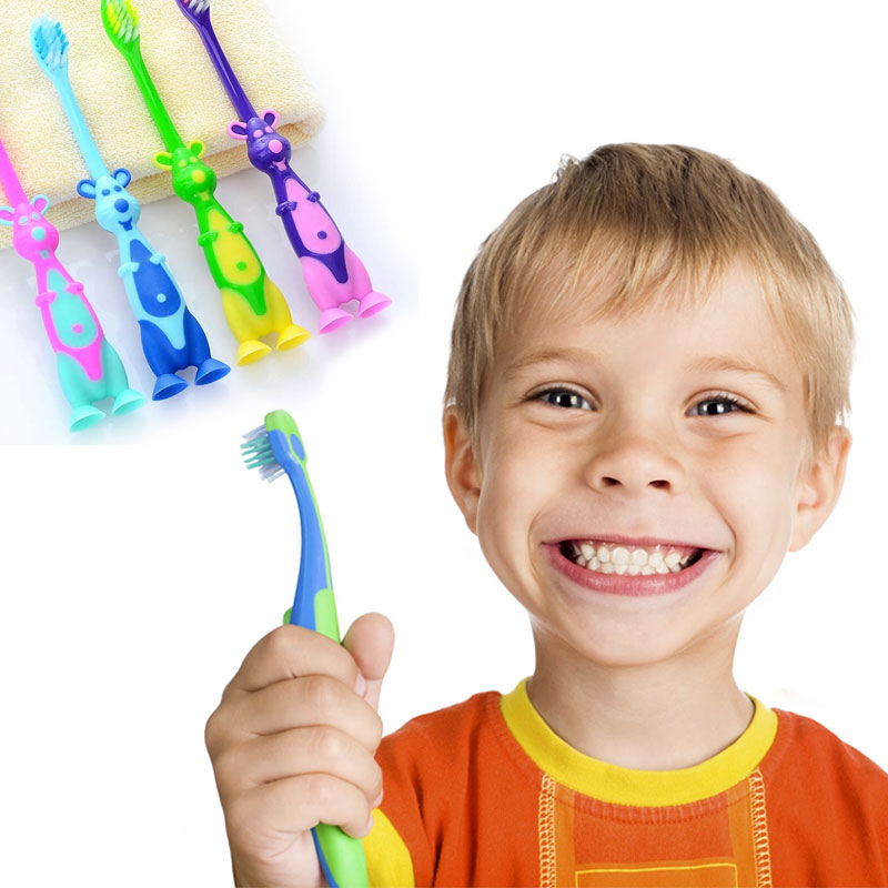 𝗨𝗟𝗧𝗥𝗔 𝗦𝗢𝗙𝗧 》 Cartoon Kids Toothbrush 4 - 11 Yrs Girls Boys Brush Teeth ...