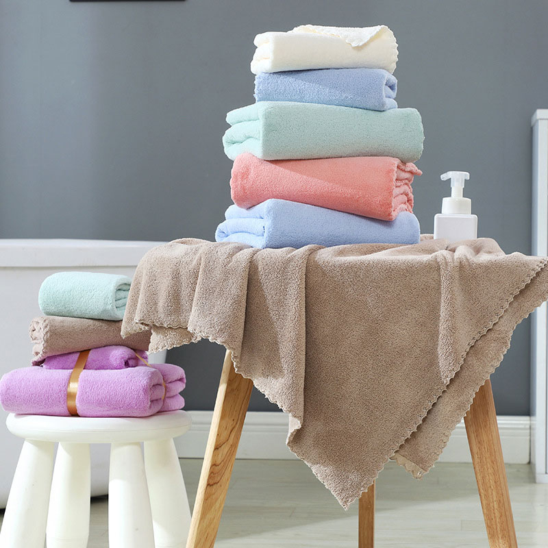 𝗘𝗔𝗦𝗬 𝗗𝗥𝗬 》 2 In 1 Super Soft Absorbent Luxury Microfiber Bath Towel ...