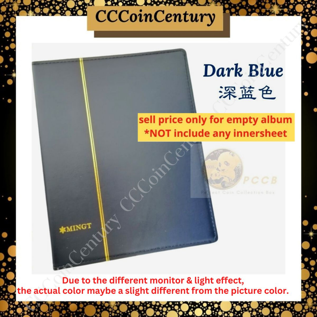 【READY STOCK】MINGT 4Rings Leather Binder For Banknote/Stamp Collection ...