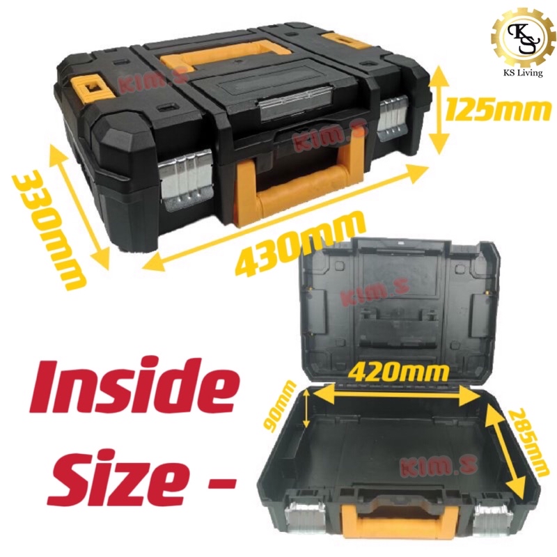 Kim.S Mivon New Up Grade Multipurpose Case Tools Box Electric Cordless ...