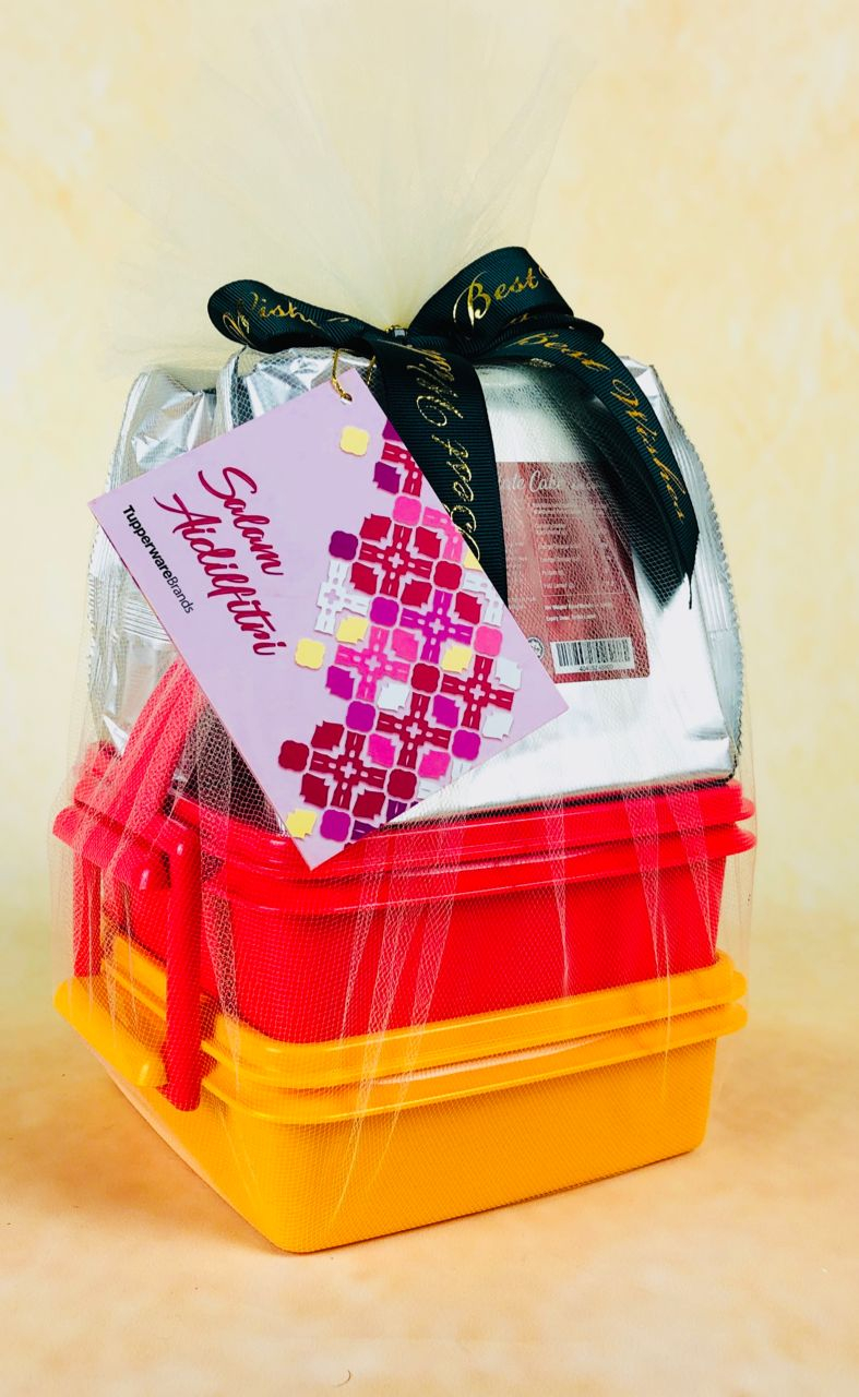 [𝟏𝟎𝟎% 𝐎𝐫𝐢𝐠𝐢𝐧𝐚𝐥] Tupperware Kek Raya Gift Set Cake Raya 2023 Hamper Raya ...