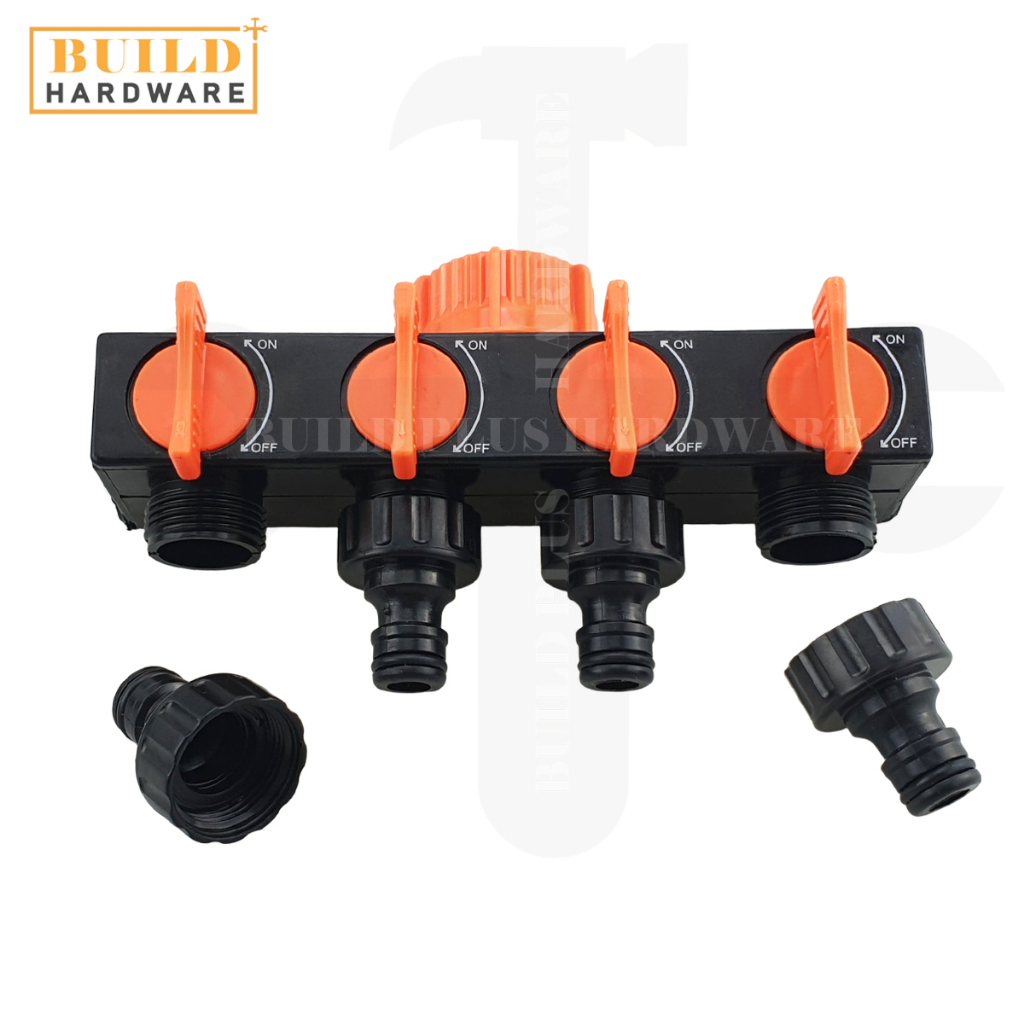 4 Ways Water Outlet Controller With Shut Off Valve Garden Tap Faucet ...