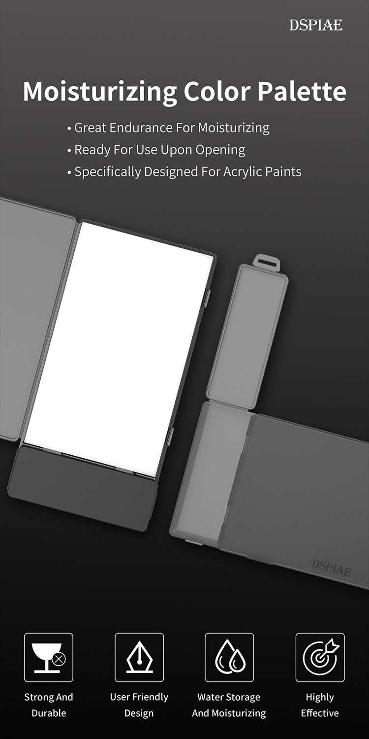 DSPIAE Moisturizing Color Palette for Water-Based Paints MP01-MP05 ...