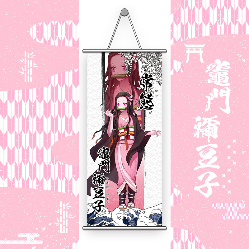 Demon Slayer Kimetsu No Yaiba Anime Hanging Scroll Painting 74x35cm ...