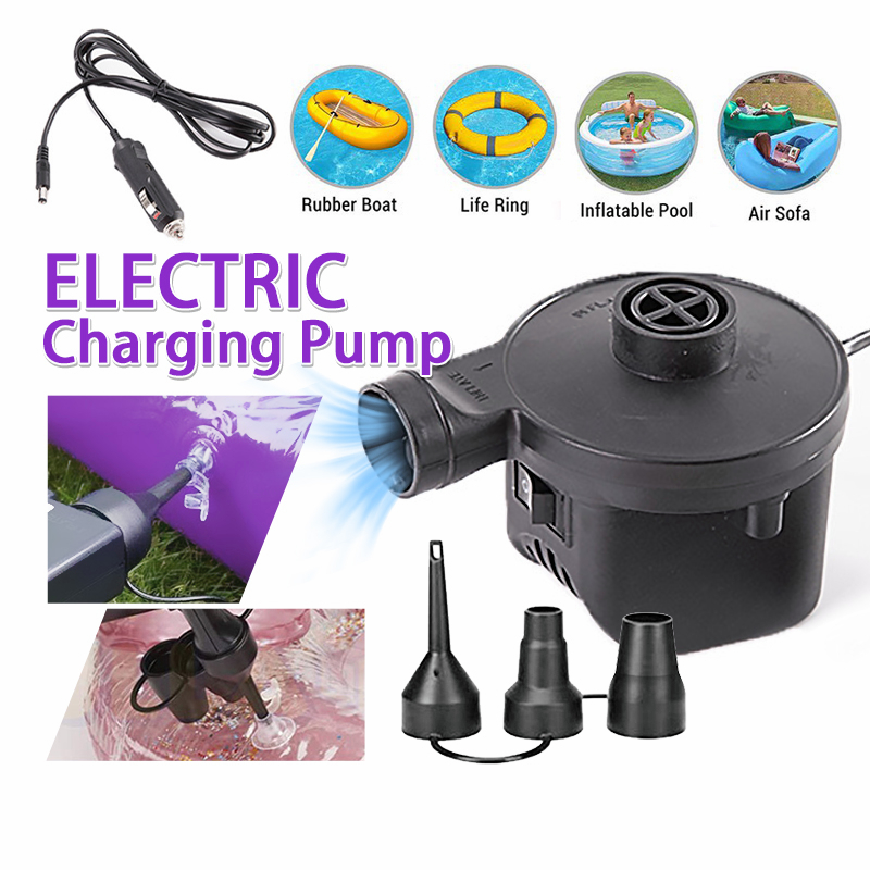 Electric Air Pump Inflate Deflate For Air Car Bed Swimming Pool Air ...
