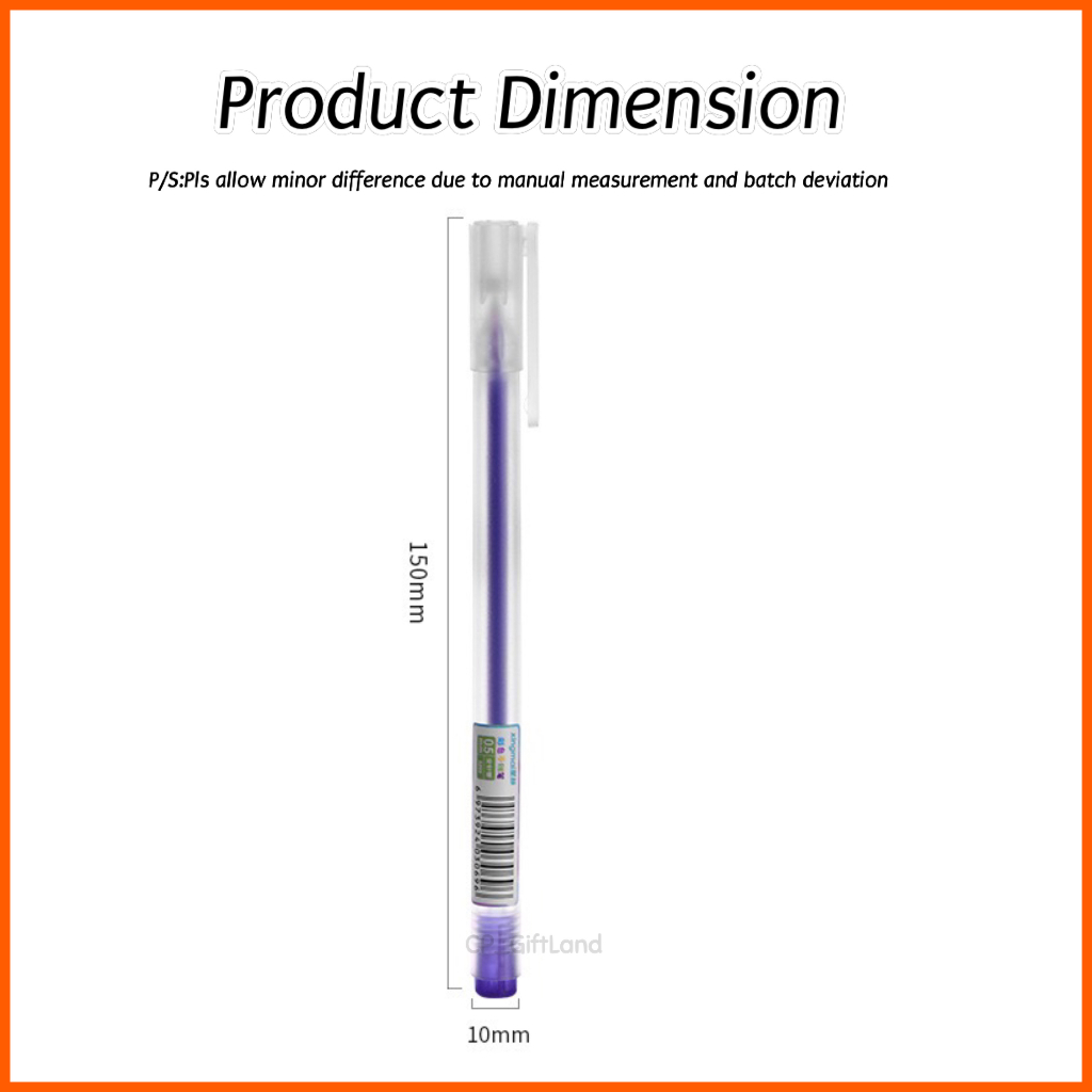 Colour Gel Pen 12 Colours 0.5mm Colourful Pen Journal Pen Drawing Pen ...