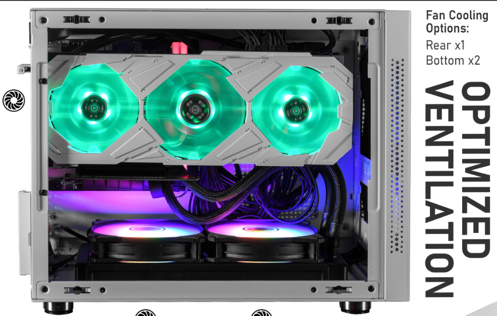 GALAX Revolution REV-03 M-ATX/ITX PC Case With RGB Front Panel WHITE ...