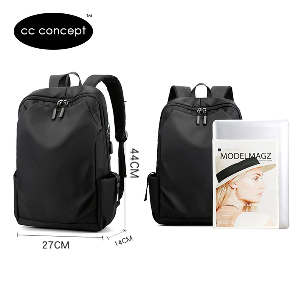 CC CONCEPT Premium Laptop Backpack Waterproof USB Charging Travel Bag ...