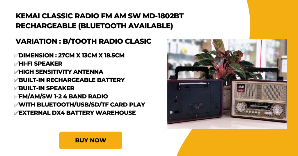 Original Golon Radio Kaset Cassette Mini Portable Classic Kecil Klasik ...