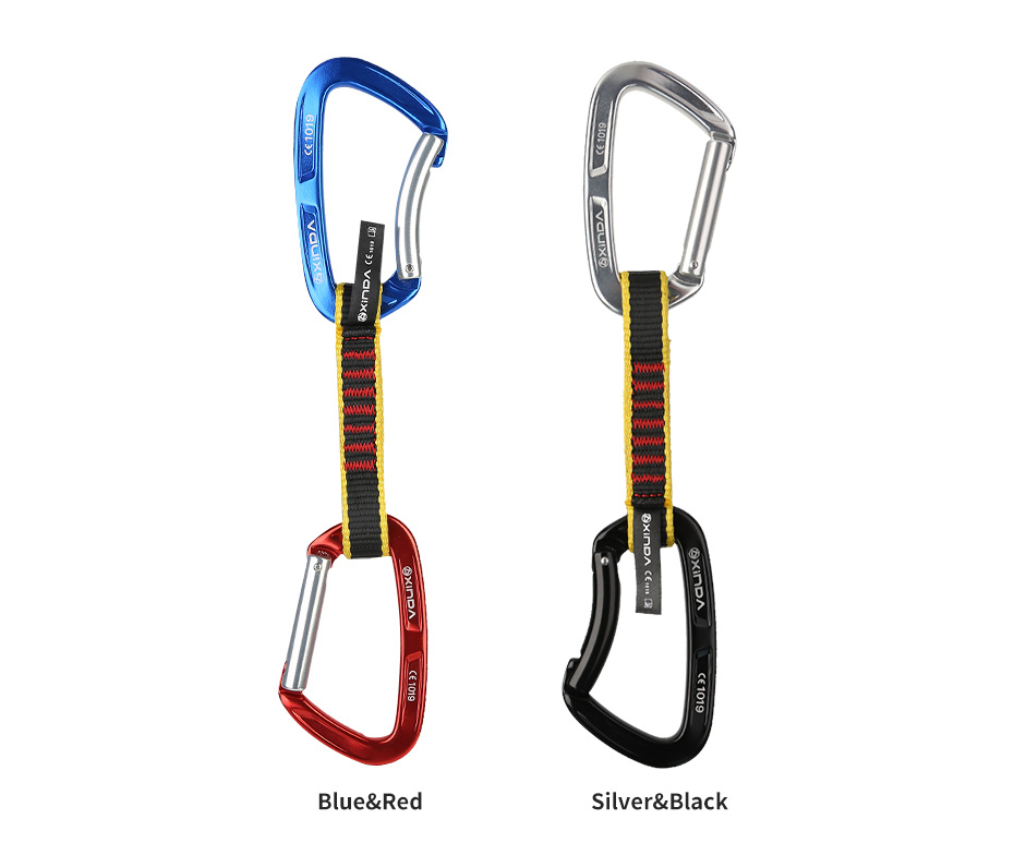VgoNature Rock Climbing Safety Lock Extender Carabiner Buckle Quickdraw ...