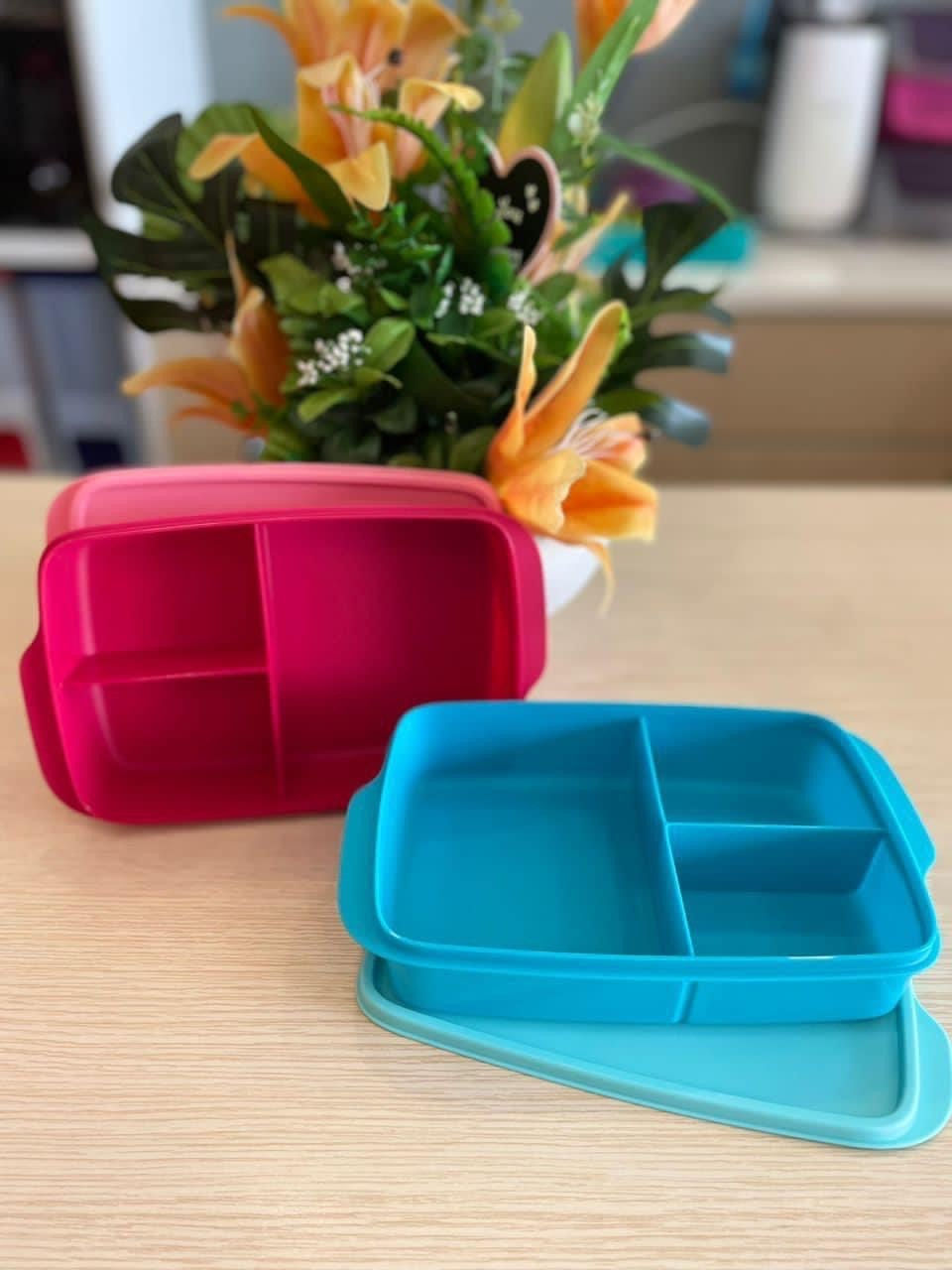 Original Tupperware Jollitup 1.0L Lunch Box/ Bekas Tapao/ Bekas Makanan ...