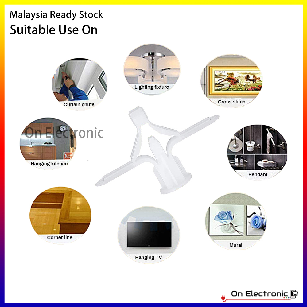Heavy Duty Nylon Butterfly Wall Plug for Hollow Partition Wall Ceiling ...