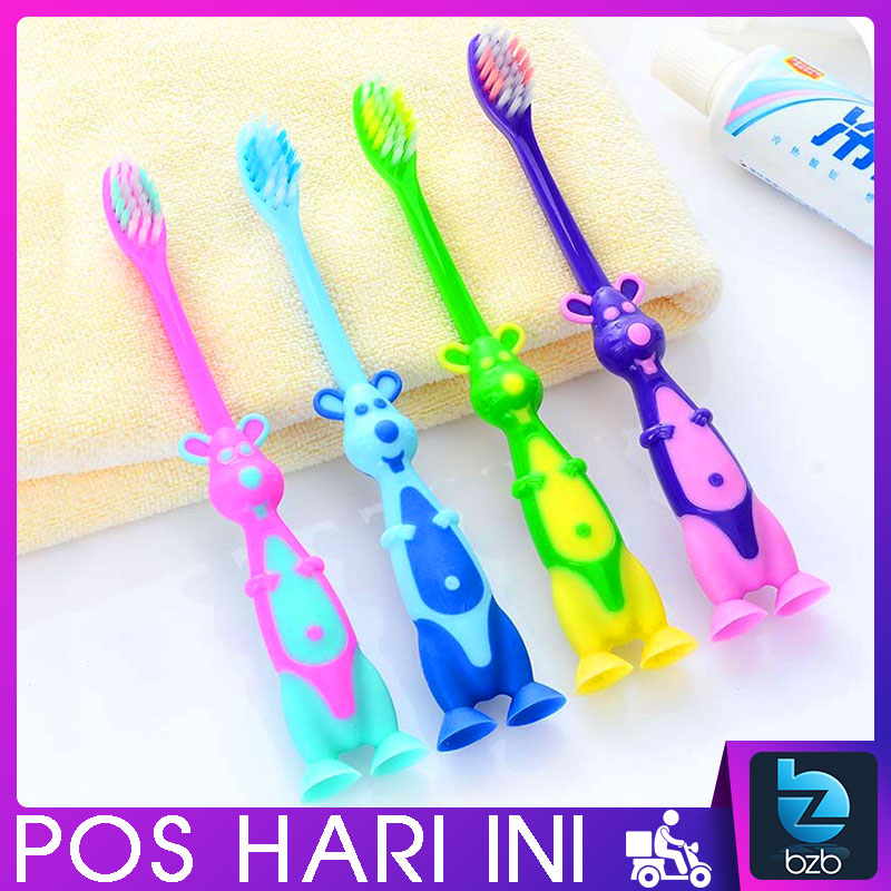 Cute Cartoon Toothbrush Kangaroo Handle Kids Brush Teeth Soft Fine ...