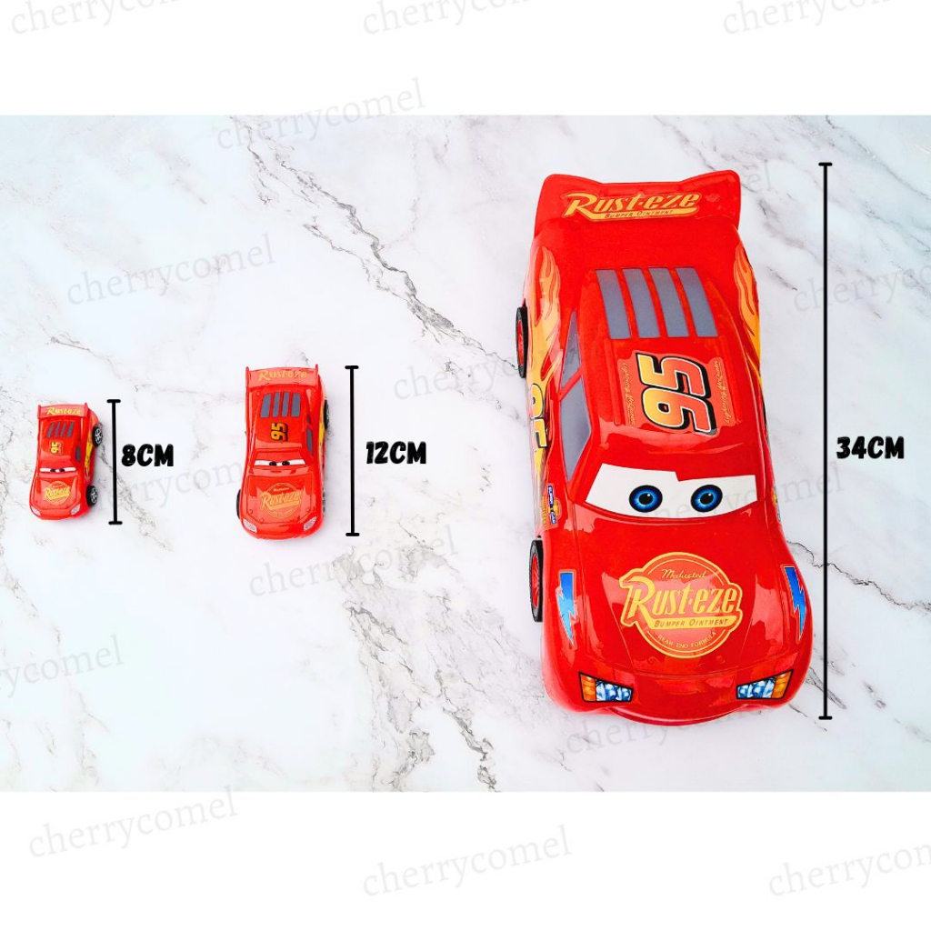 Small Medium Large Car Toy Cars Rusteze Lightning McQueen Mainan Kereta ...