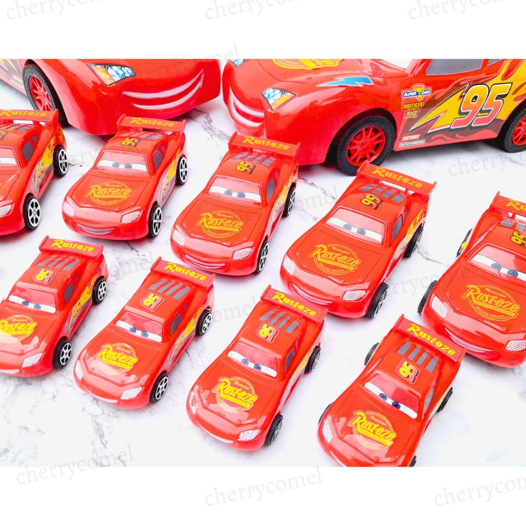 Small Medium Large Car Toy Cars Rusteze Lightning McQueen Mainan Kereta ...