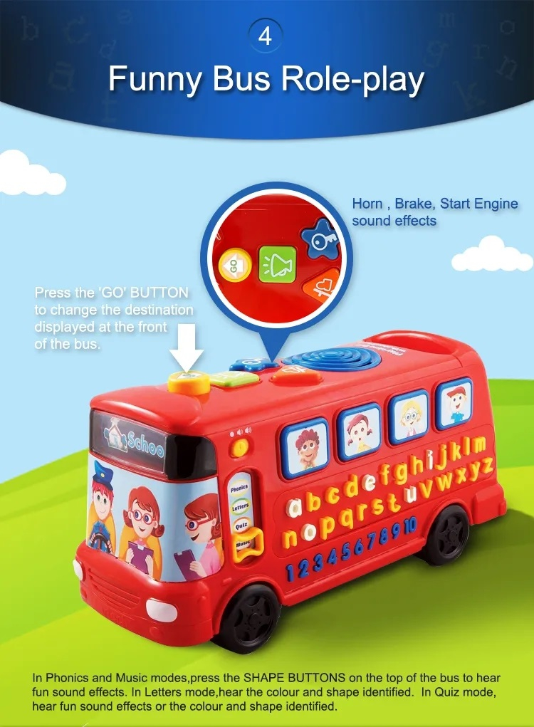 Vtech - Playtime Bus with Phonics Original Vtech | Shopee Malaysia