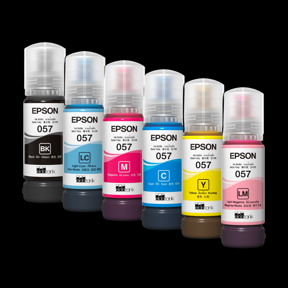 EPSON T09D 057 INK BOTTLE FOR L8050,L18050 PRINTER (BLACK,CYAN,MAGENTA ...