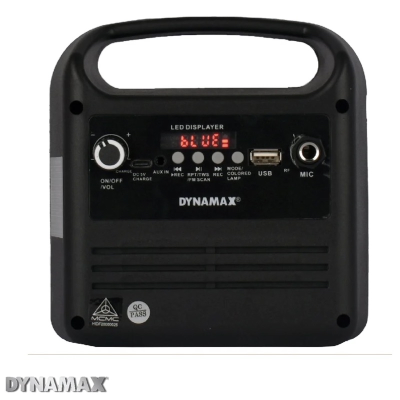 DYNAMAX SR132 Mini Portable Speaker with UHF Wireless Mic (MCMC ...